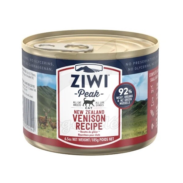 ZiwiPeak 鹿肉配方 鮮肉貓罐頭 185G - 大狗堡